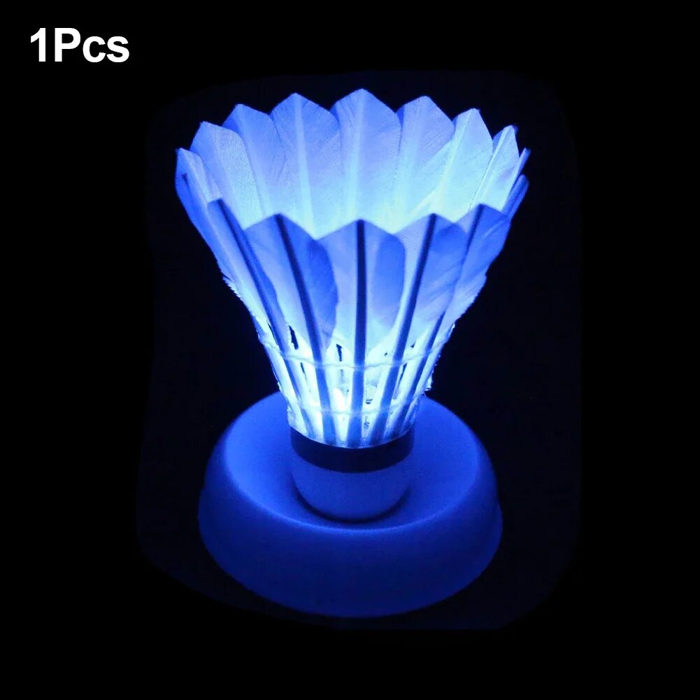 LED Бадминтон Гусиное Перо Синий