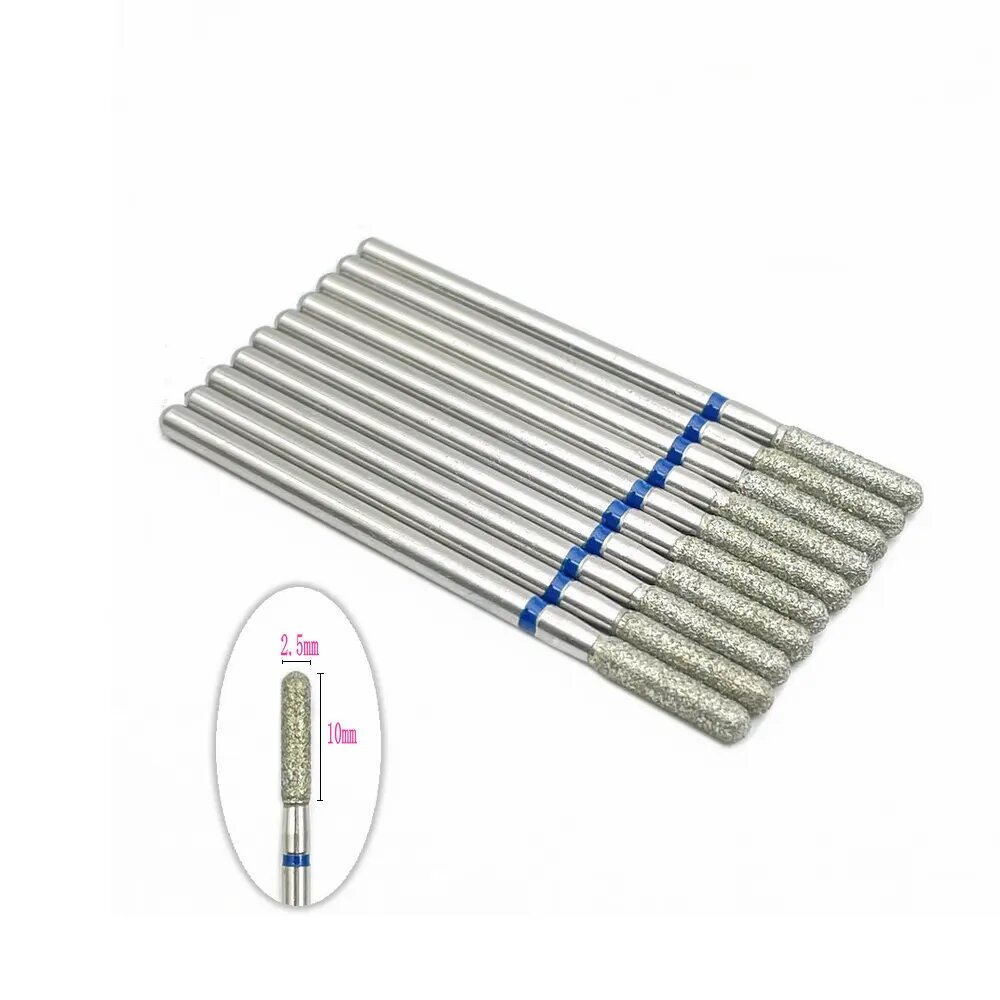 Наборы алмазных шлифовальных сверл Xceldent 10 шт. 2,35 мм 19-MC25