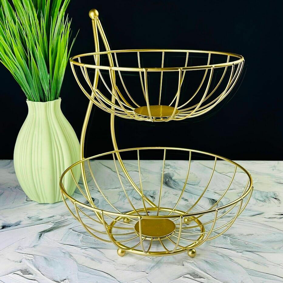 Двухъярусная фруктовница 26см