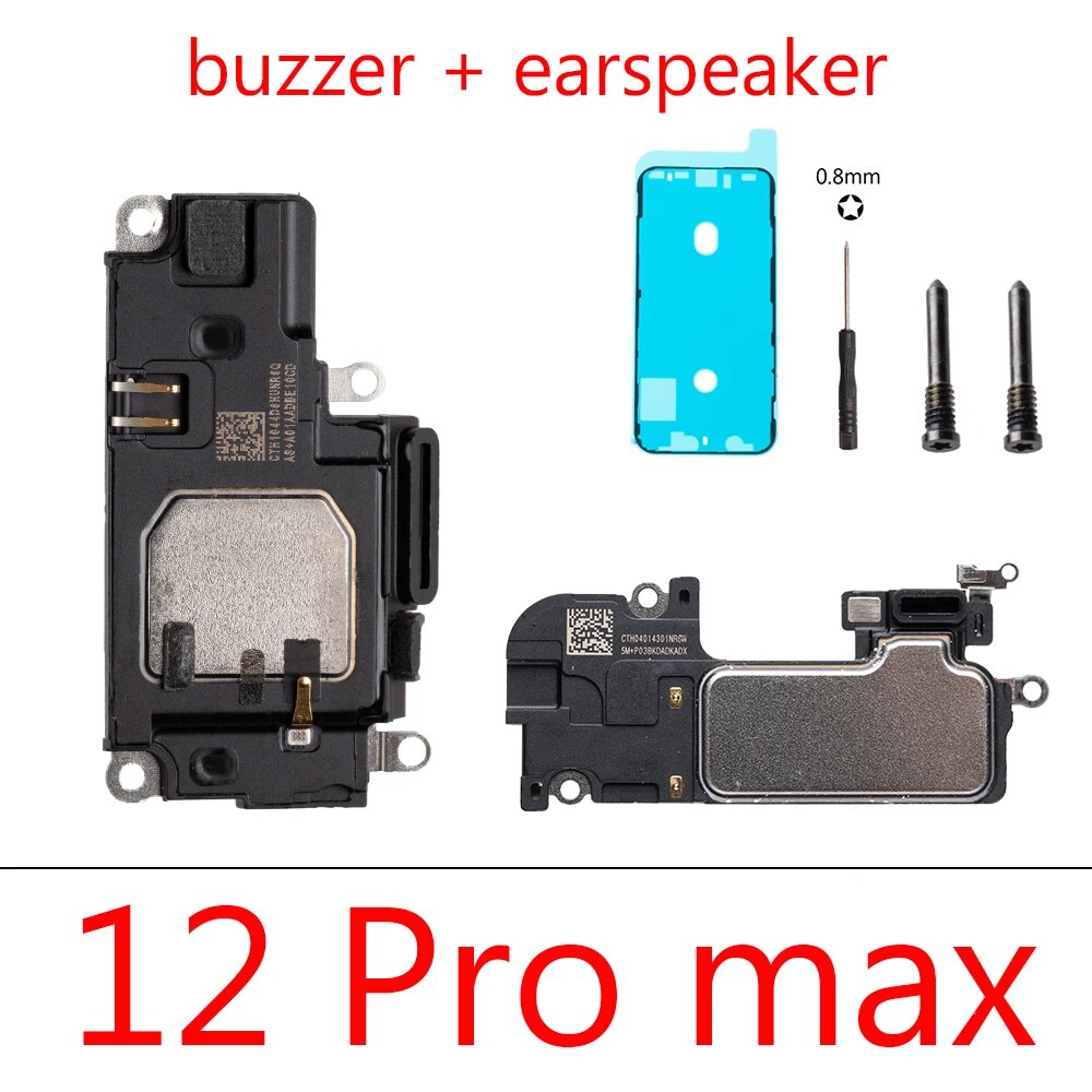 1 комплект громкоговорителя для iphone Xs max 11 12 13 14 15 Plus Pro Max, громкий динамик, звонок, зуммер, гибкий кабель, запасные части 12 Pro max