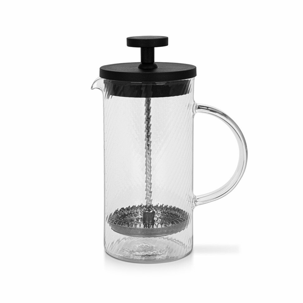 9158 FISSMAN Френч-пресс - заварочный чайник с поршнем 350 мл (стеклянная колба)