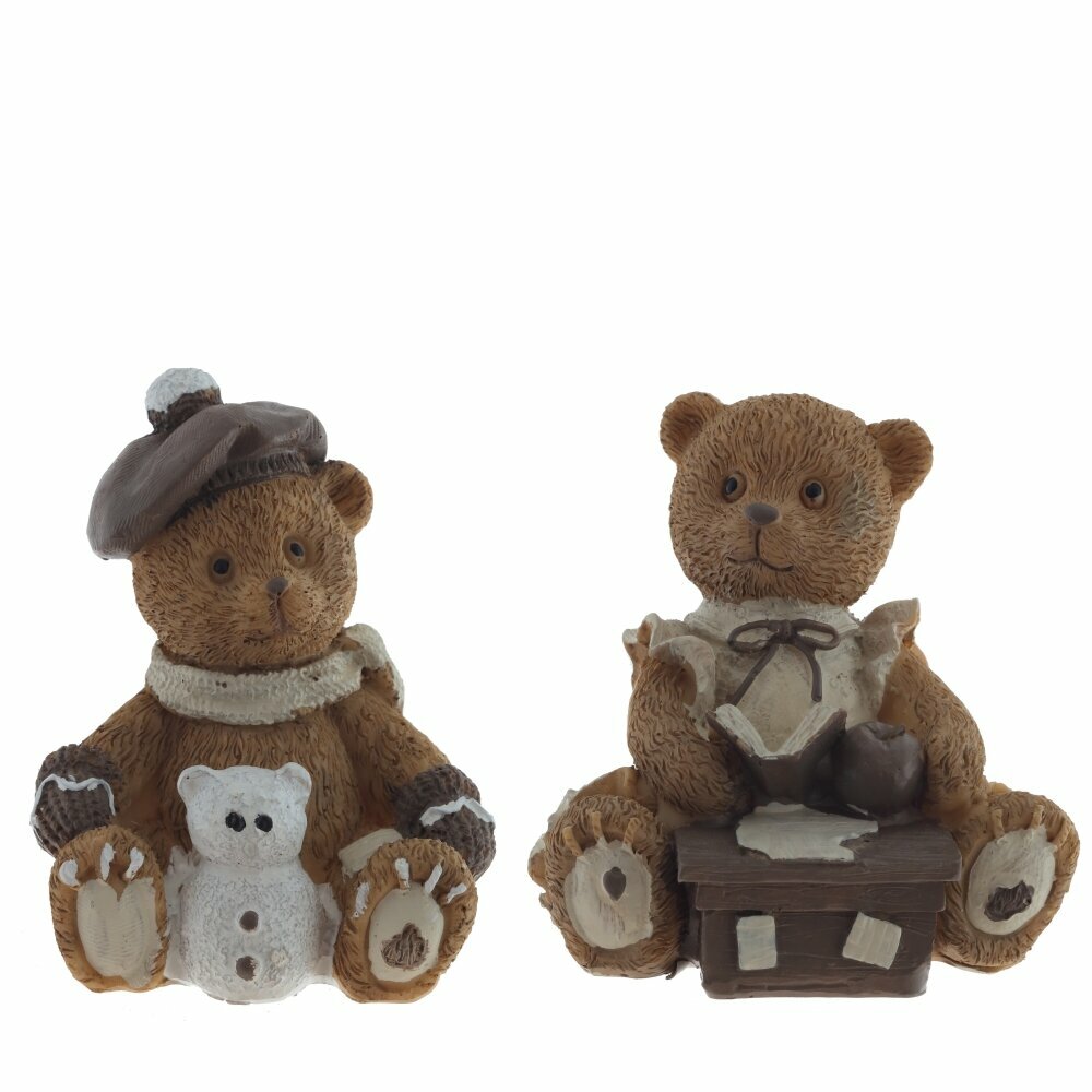 Фигурка декоративная "Медвежонок", L6 W5 H8 см, 2в.