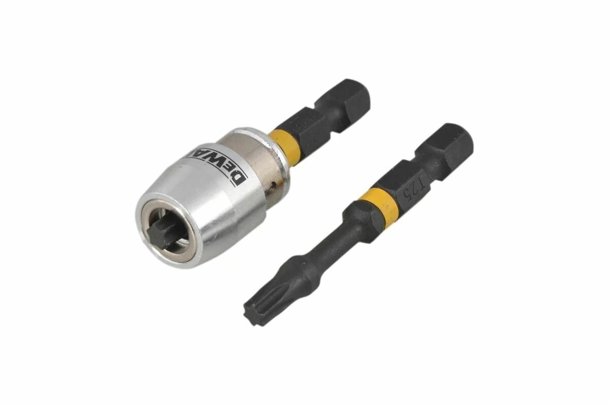 Биты 50 мм, 2 шт, c магнитным держателем, DEWALT DT70538T, FLEXTORQ T25 MAGNETIC SCREW LOCK