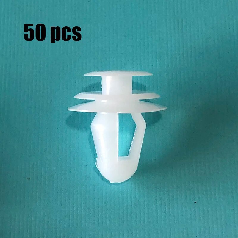 20/50 шт. универсальные белые зажимы для крепления панели обшивки дверей, 8 мм отверстие, 50 pieces