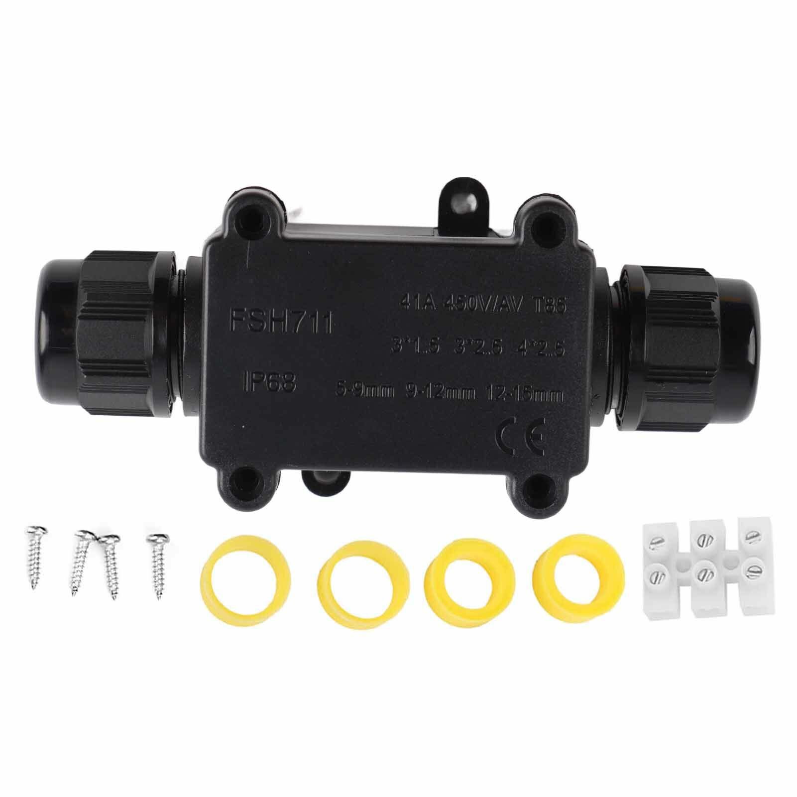 Соединительная коробка IP68, двусторонний защитный разъем для подземной кабельной линии, водонепроницаемый для использования на открытом воздухе