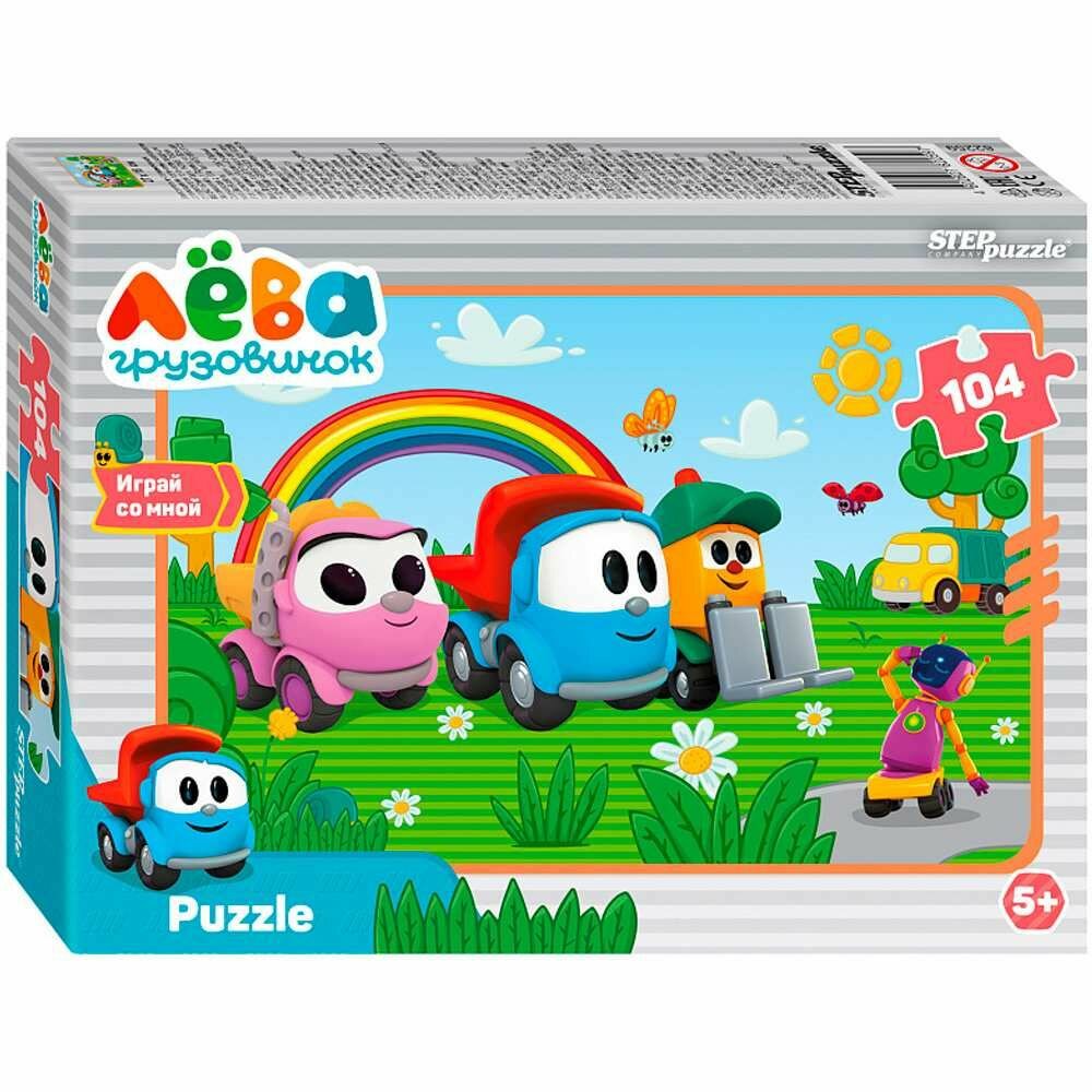 Пазл Step Puzzle "Грузовичок Лева", Друзья, 104 детали (82259)