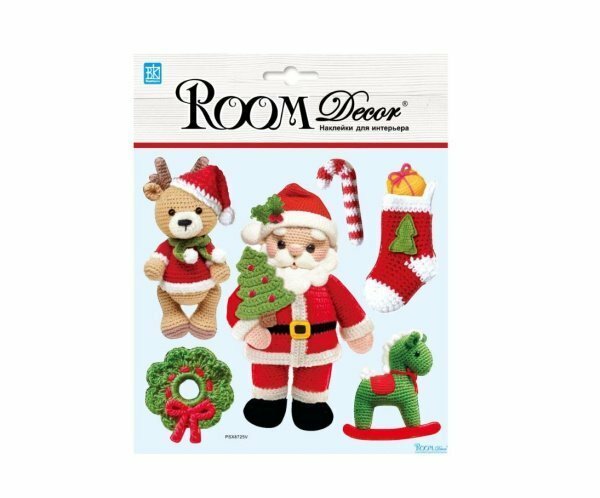 Вязаный Санта Наклейки