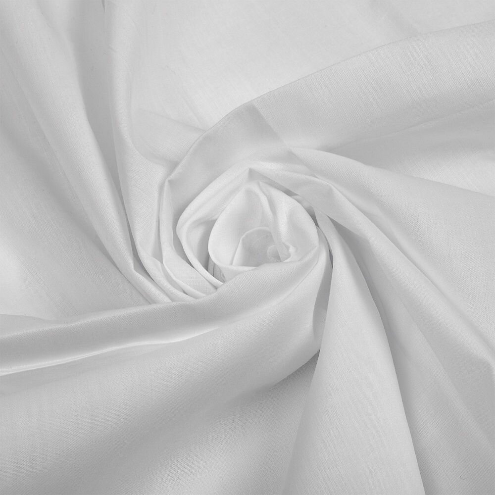 Ткань TBY Карманная 100 г/м2, 80% полиэстер, 20% хлопок, ширина 150 см, цвет белый упаковка 5 м