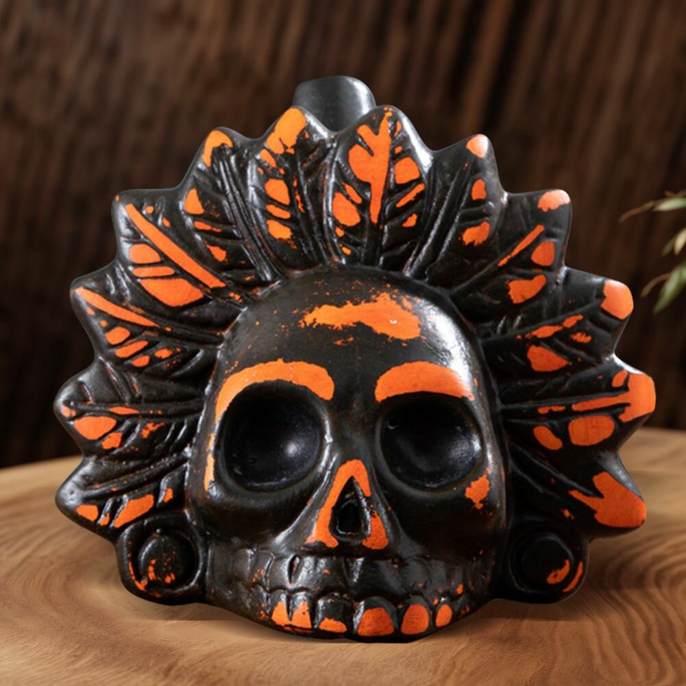 Утентичный ацтекский свисток Жуткий ацтекский свисток смерти рик-свисток для Хэллоуина