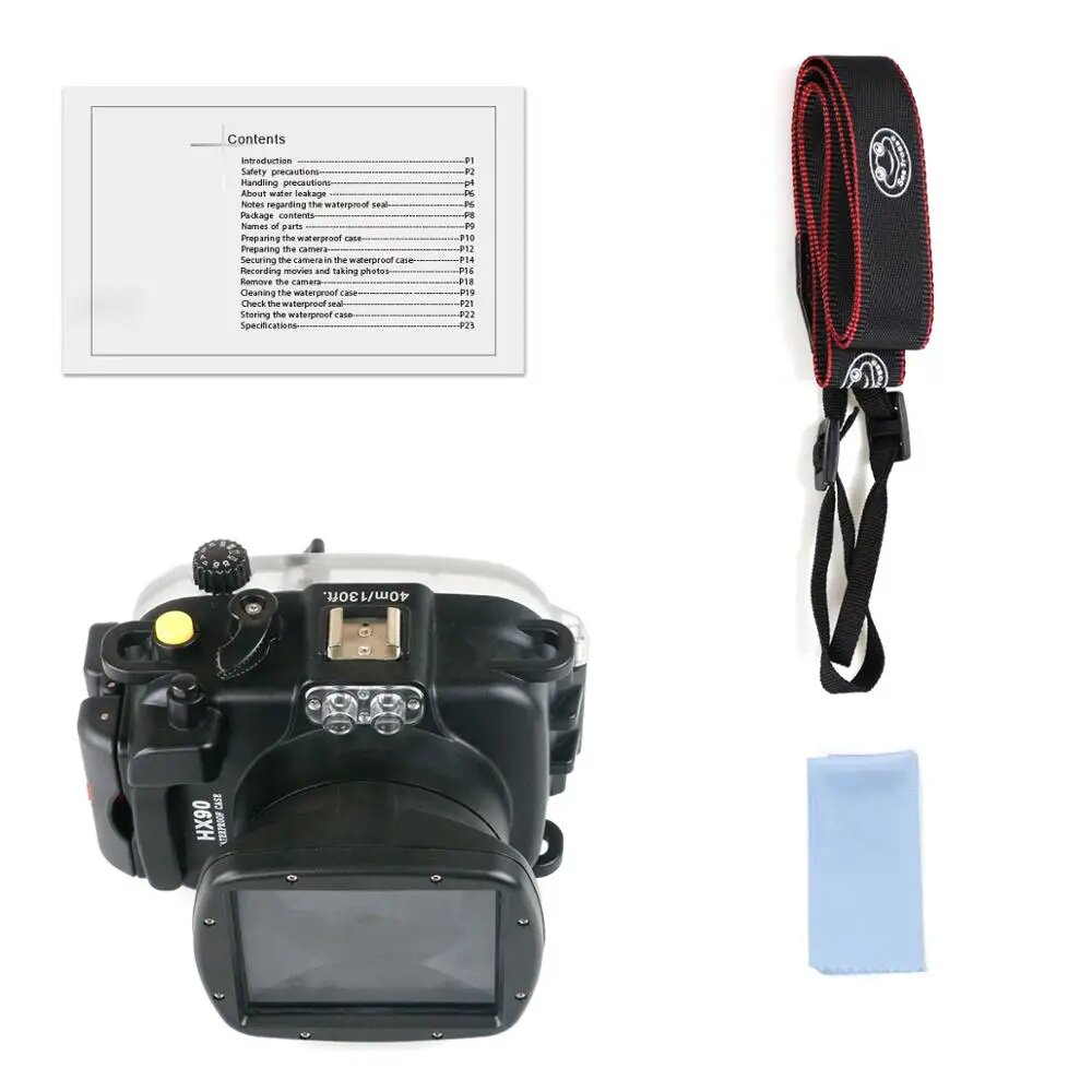 Чехол для дайвинга с цифровой камерой Sony HX90, подводный водонепроницаемый корпус, прозрачный водонепроницаемый чехол