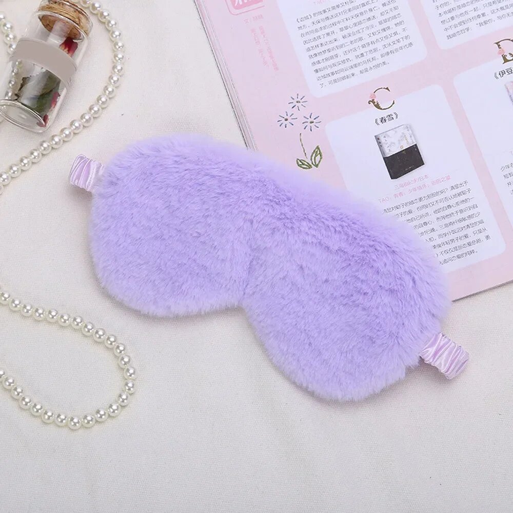 Плюшевая маска для сна Purple