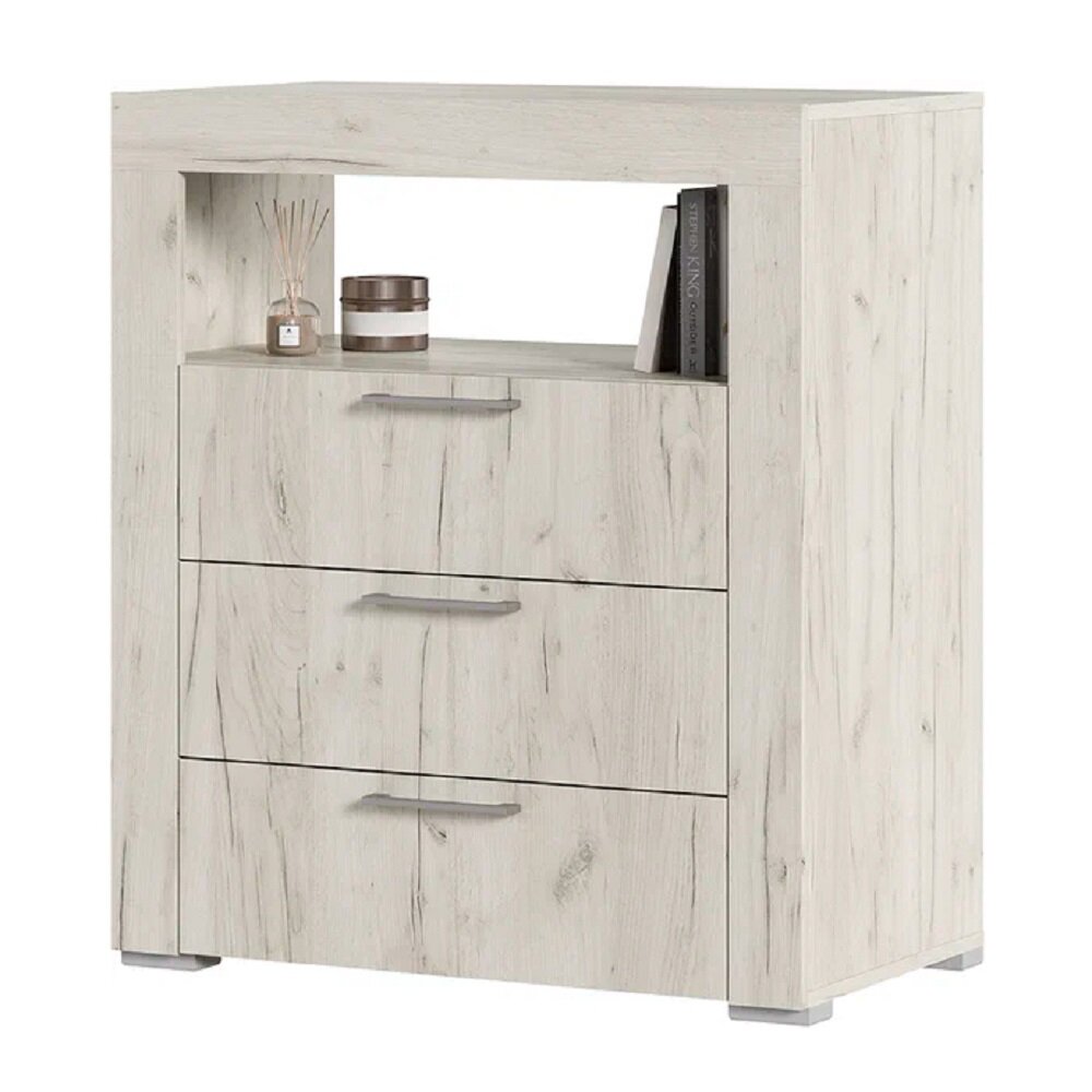 Комод для одежды Гранд К2 80х91,7х44,9 см, цвет дуб крафт белый