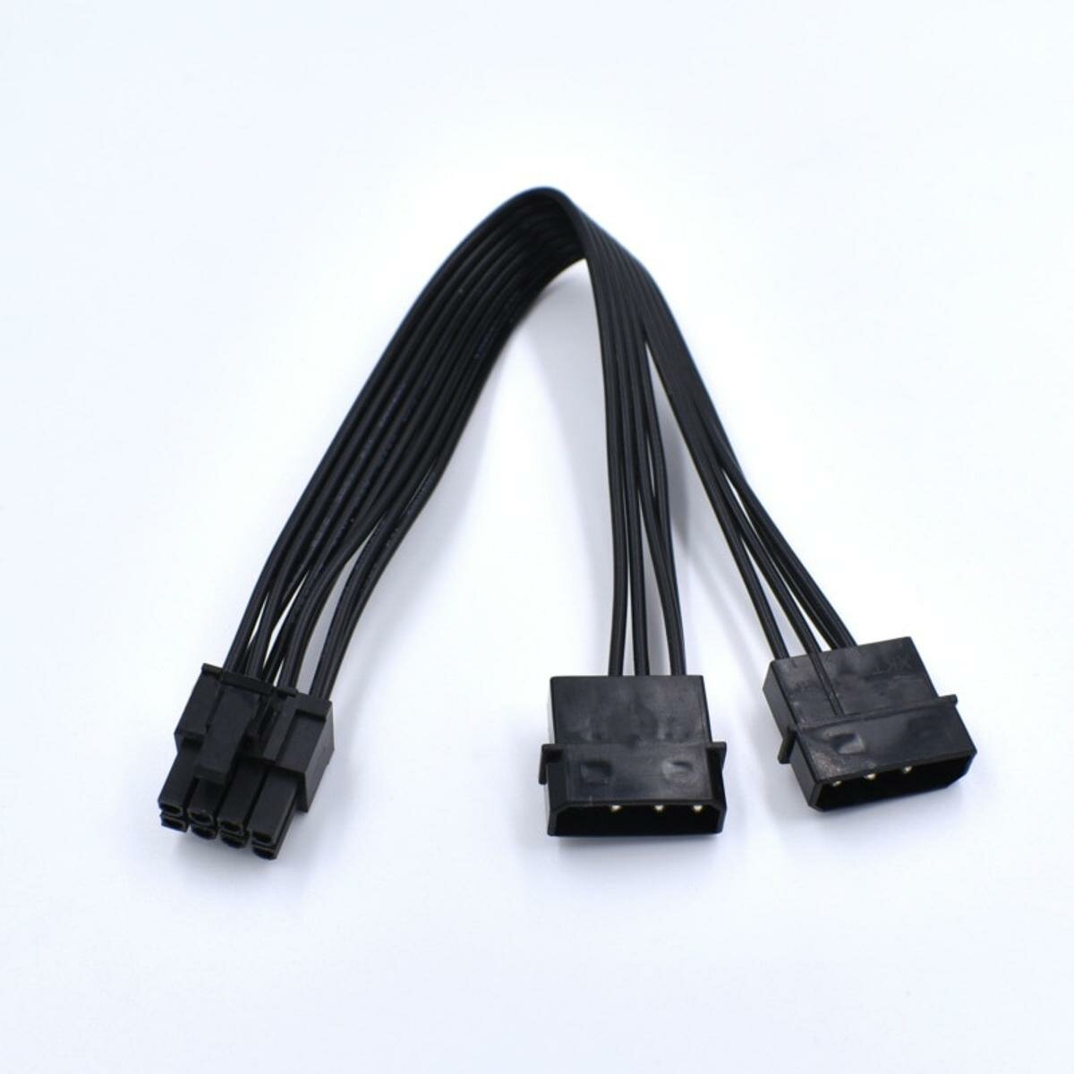 18AWG Dual Molex 4-контактный на 8-контактный PCI Express видеокарта Pci-e ATX блок питания адаптер кабель