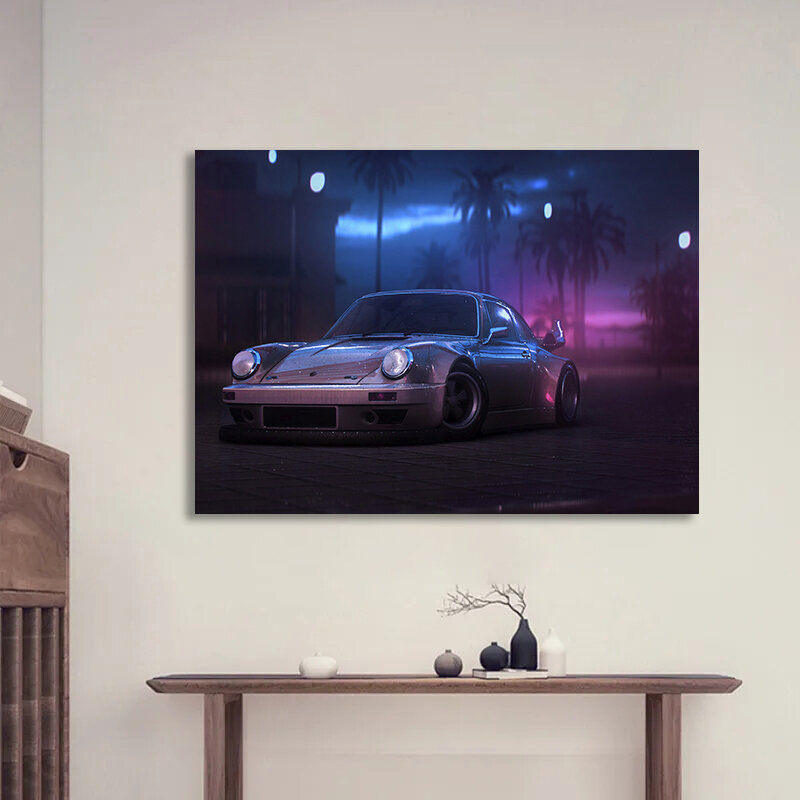 Автомобиль / картина PORSCHE / в интерьер мужчине, 60х80 см.