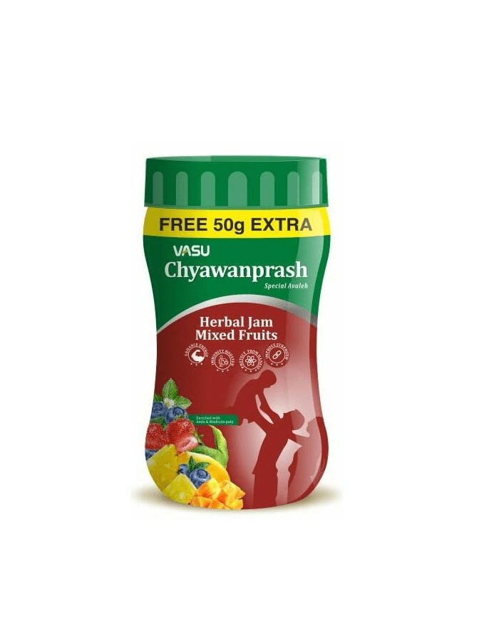 Чаванпраш Фруктовый Микс Васу (Chyawanprash Mixed Fruit Vasu) Антиоксидант От простуды, 550 г