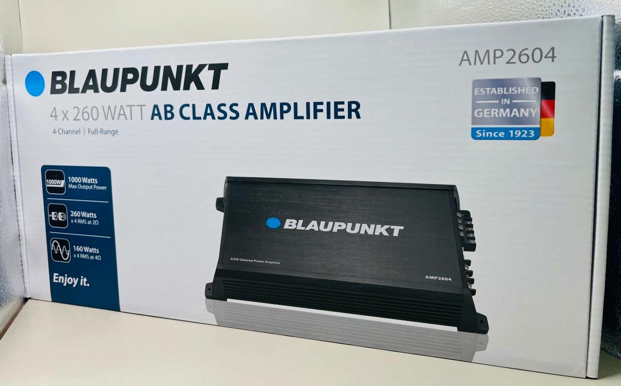 Усилитель звука автомобильный 4 канальный для сабвуфера для колонок