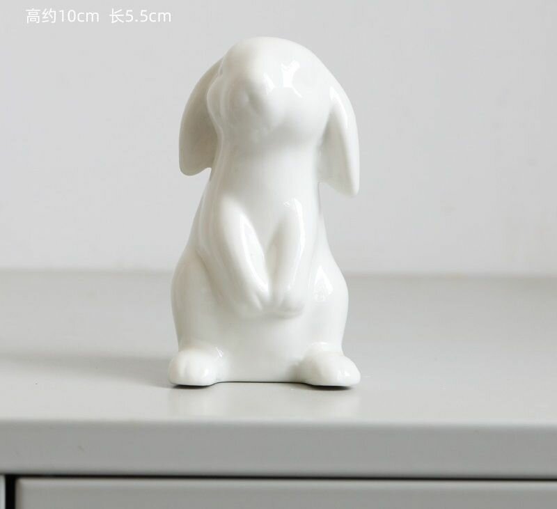 Статуэтка для интерьера Пасхальный кролик 10 см/Декоративная фигурка зайчик Пасха