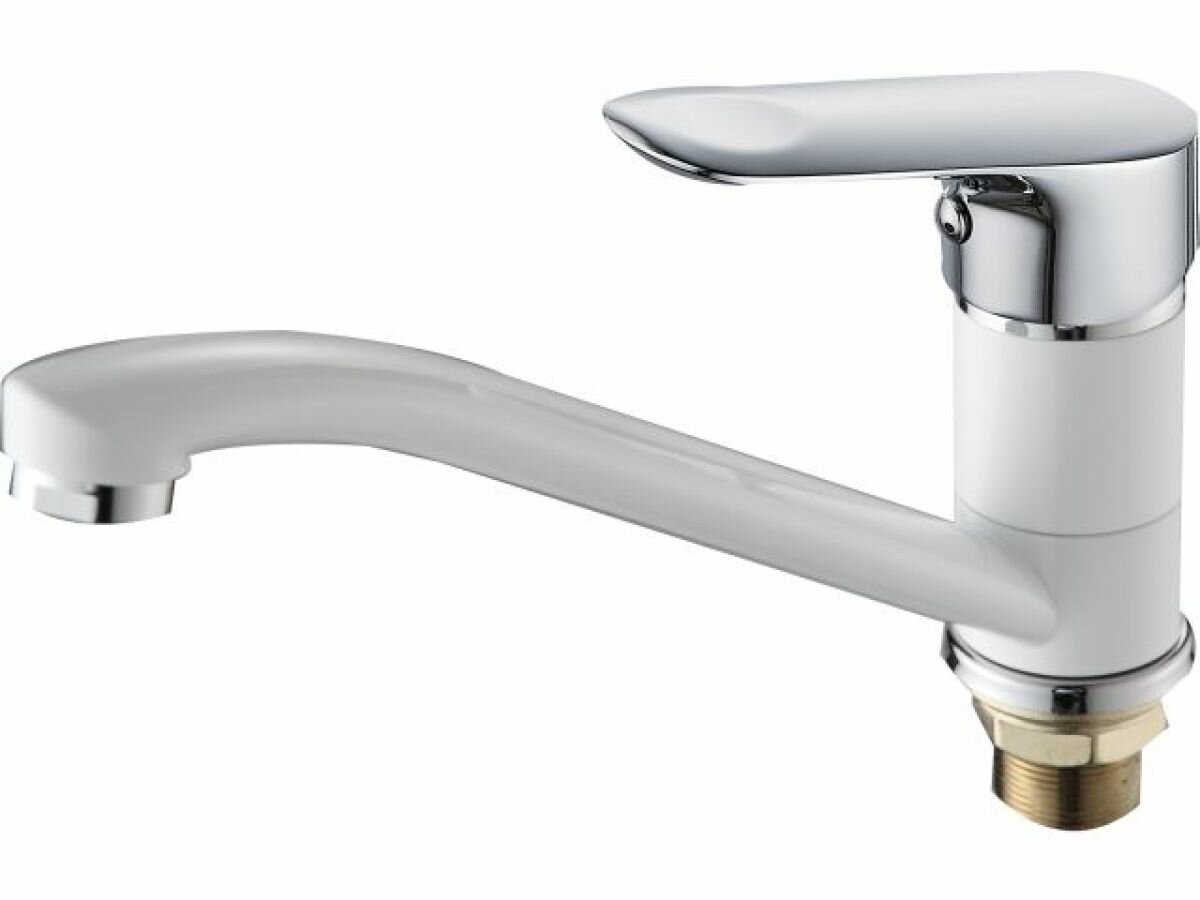 Смеситель для кухни ECONOCE D35-A 290 белый с поворотным изливом (EC0292WT)