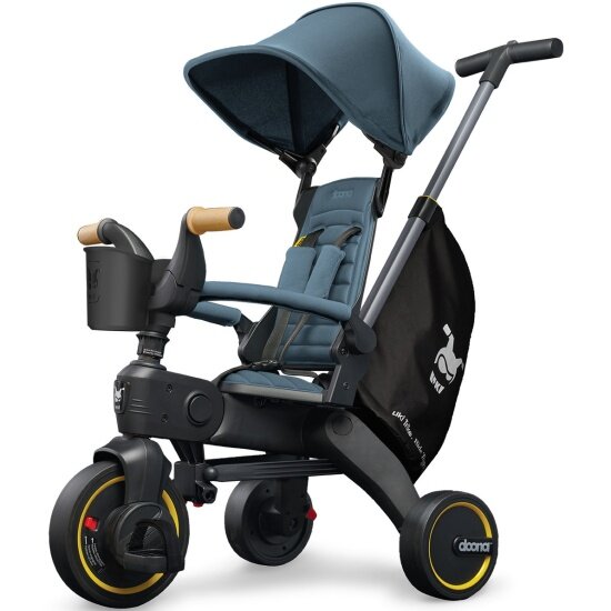 Велосипед трехколесный складной Doona Liki Trike S5, Ocean Blue