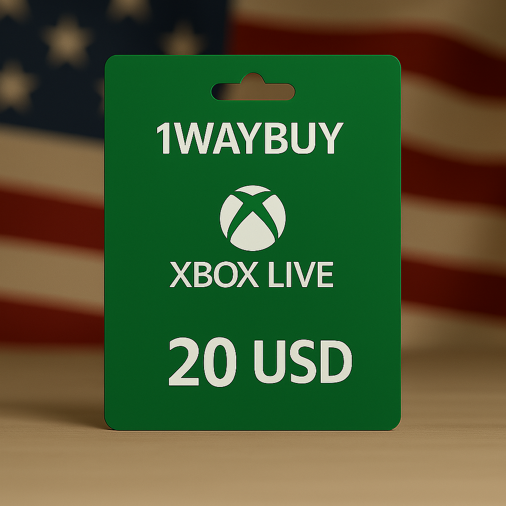 Подарочная карта XBOX Live 20 USD/долларов США/$ для США, Гифт код и пополнение счета онлайн Microsoft Store