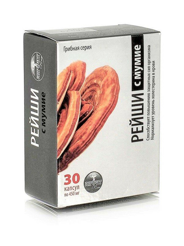Рейши С мумие грибная серия капс массой 0,45г №30