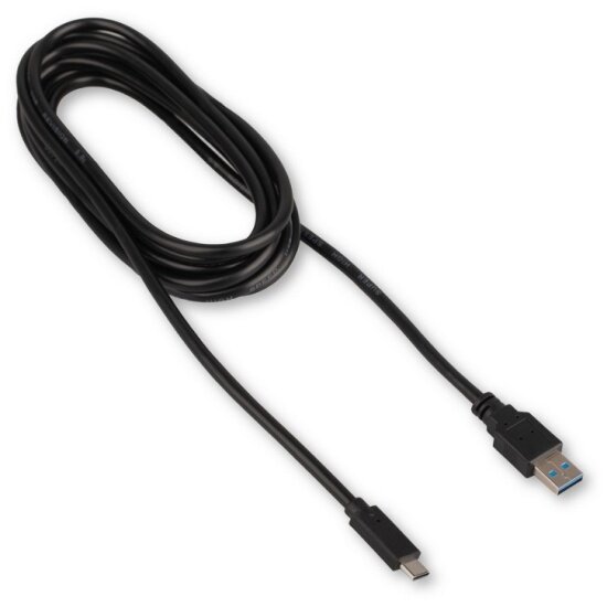 Кабель USB3.0 Cablexpert AM/Type-C, 3А, 36Вт, QC3.0, медь, двойн. экран, Pro, 3м, черный (CCP-USB3-AMCM-3M)
