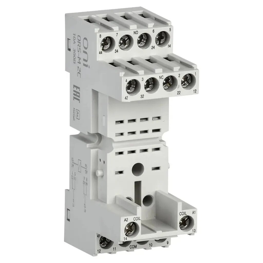 Розетка для реле IEK ORS-M-1-2 винт. соед. 300 (ORS-M-1-2-G)