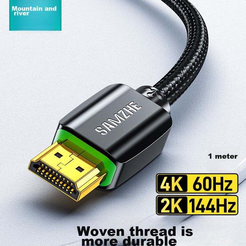 SAMZHE HDMI 2.0 кабель 4K Ultra HD черный 1 м двойная экранированная видео кабель для ноутбука ТВ проектора монитора