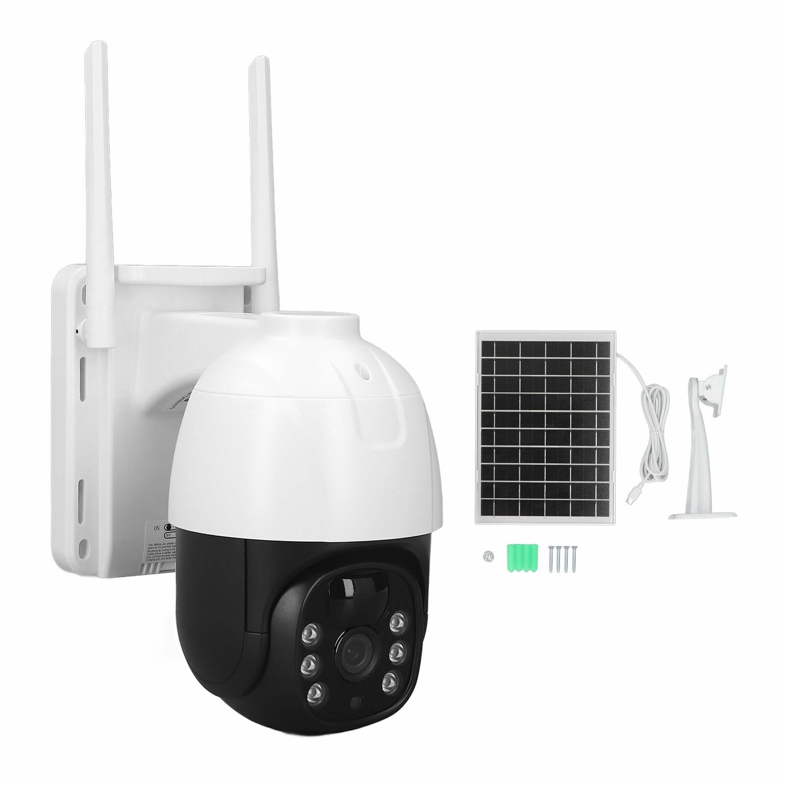 3Мп PTZ-камера с солнечной батареей, 355 /140 обзором, Wi-Fi и ночным видением