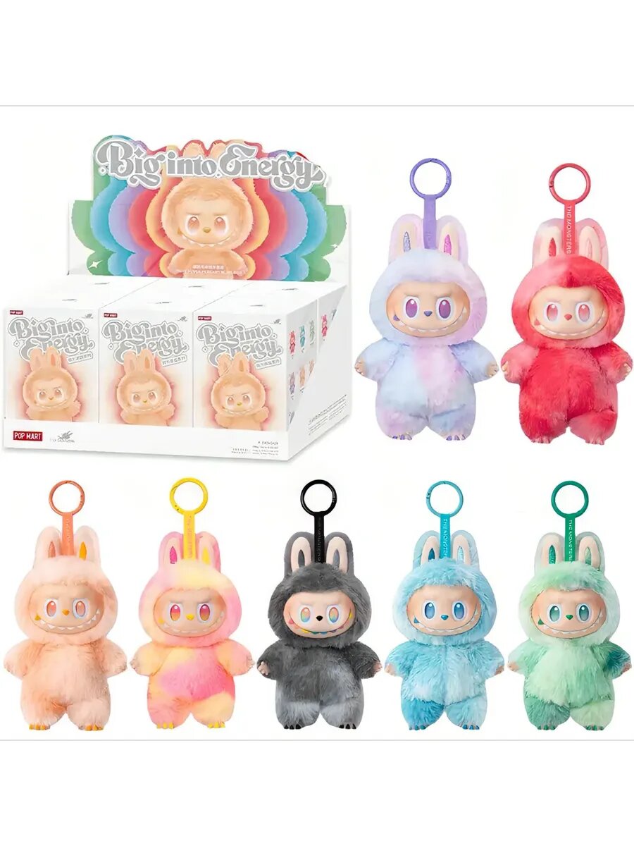 Игрушка-брелок "Labubu Energy", плюшевый, унисекс, 14+, белый