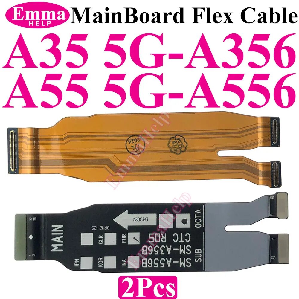 2 шт. гибкий кабель основной платы для Samsung A16 A56 A36 A26 A15 A25 A55 A32 A33 A34 A35 A53 A33 A54 A34 A72 A73 A52s A546 материнская плата 2Pcs A55 A35