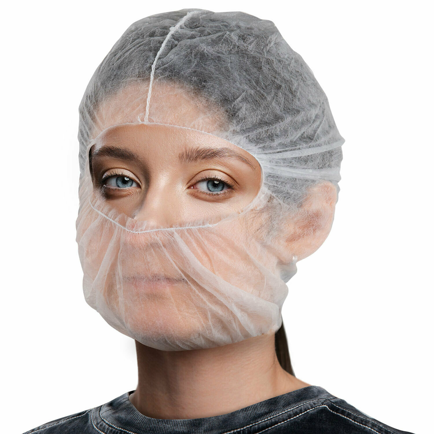 Упаковка 2 шт. Балаклава (подшлемник) одноразовая комплект 20 штук, спанбонд, белая, SMZ