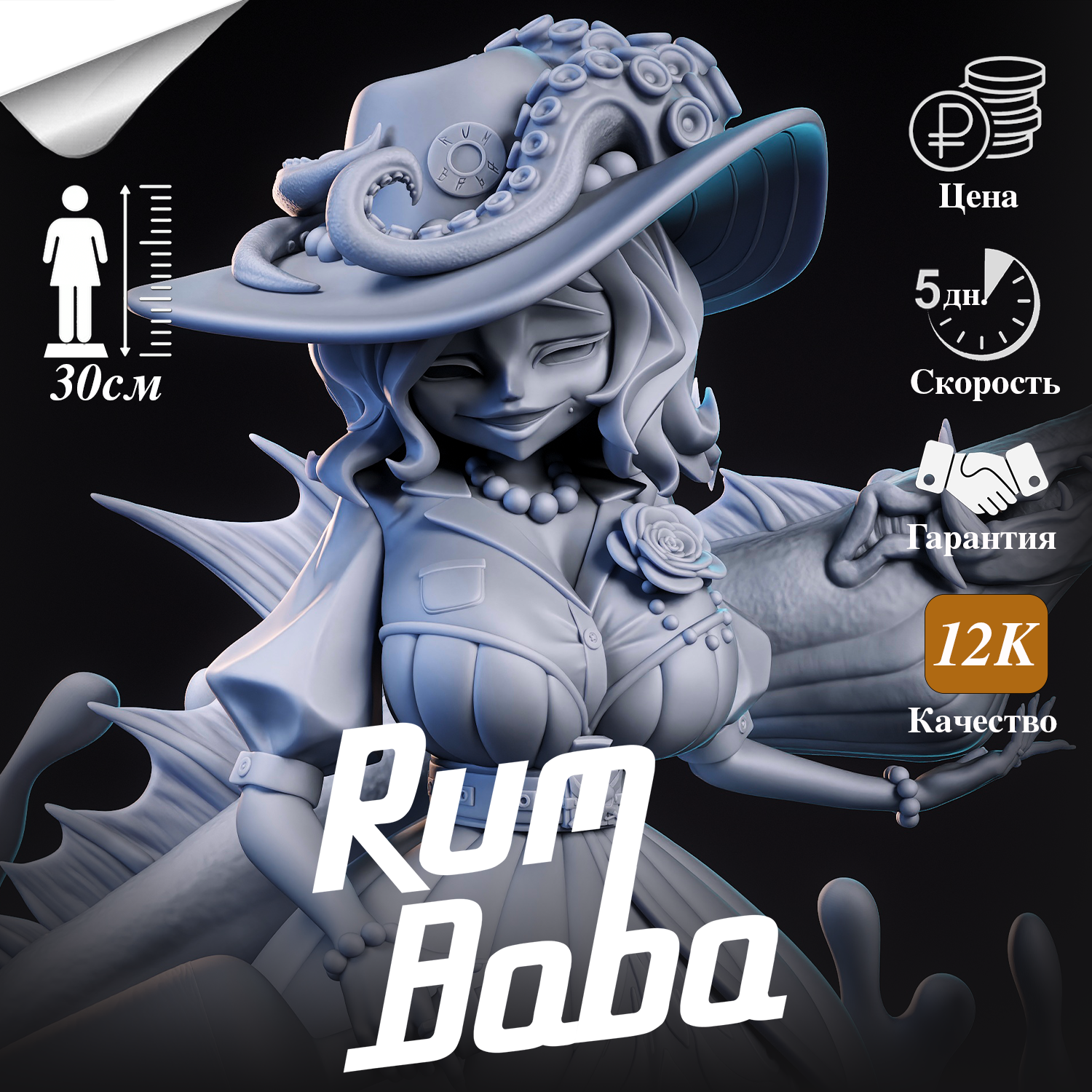 Фигурка Ромовая Баба (Rum Baba)