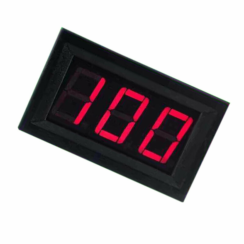 Цифровой вольтметр 0,56 дюйма, 3-проводной тестер напряжения, светодиодный дисплей, 0 100 В, аксессуар, красный