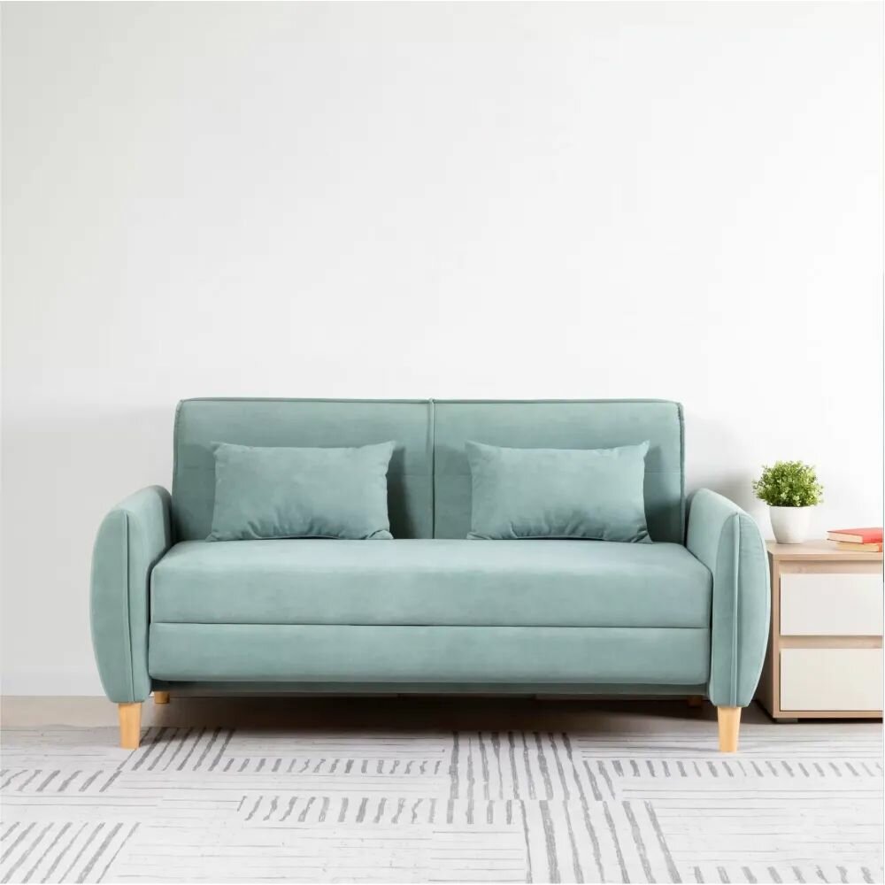 Диван Тога 2 (Арни) Luma 19 велюр бирюзовый