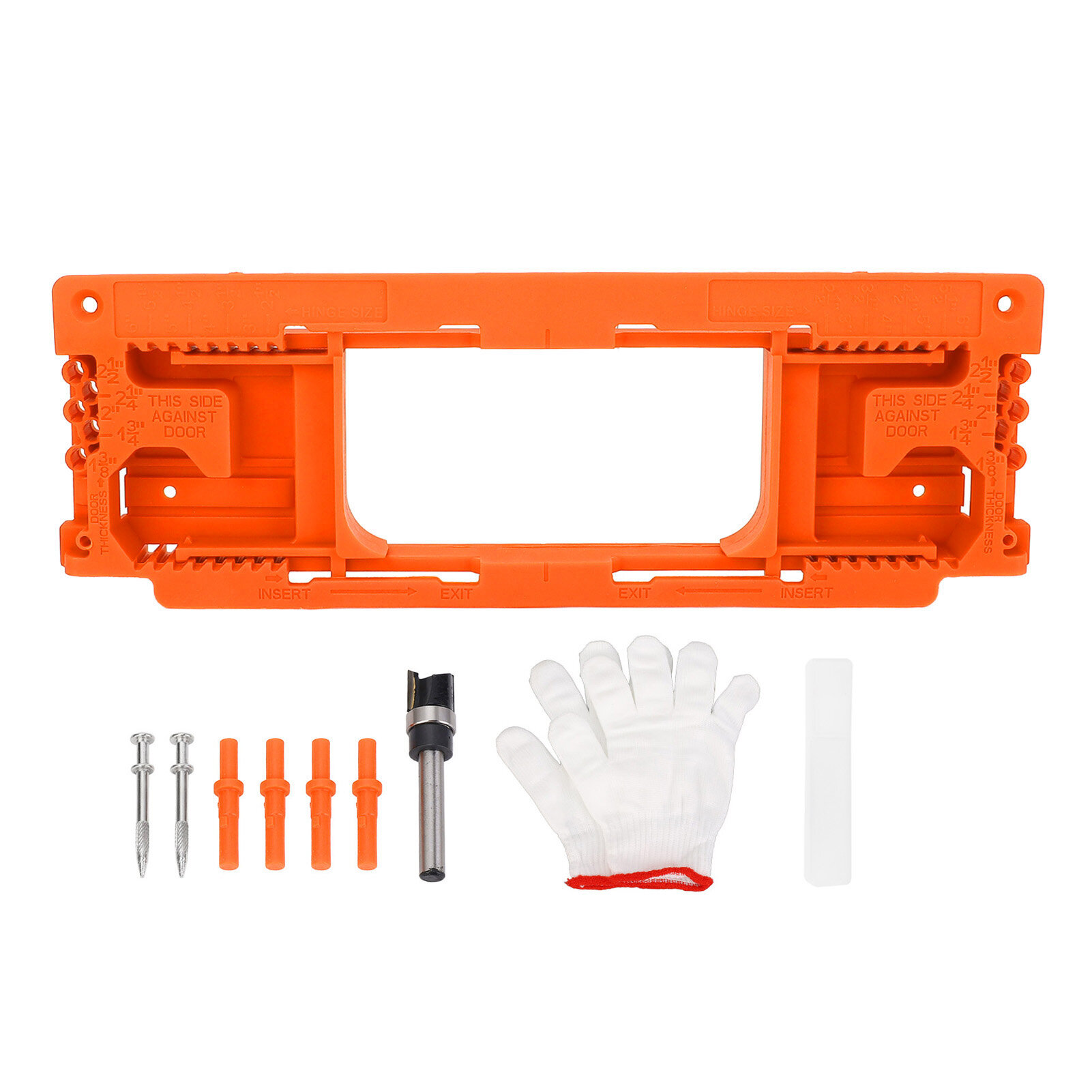 Шаблон для установки дверных петель, 2-1/2 до 6 дюймов