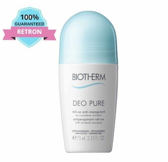 BIOTHERM DEO pure roll on Роликовый дезодорант без спирта, 75 мл