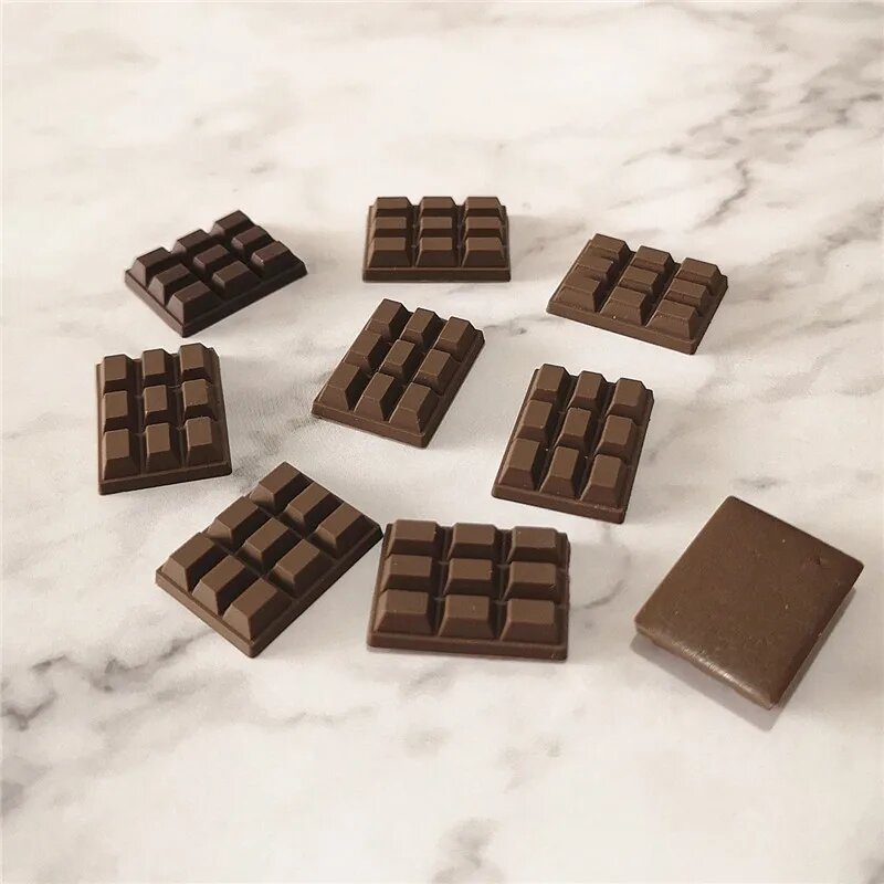 Миниатюрная еда из полимерной глины, 10 шт. Коричневый, 10 Pieces