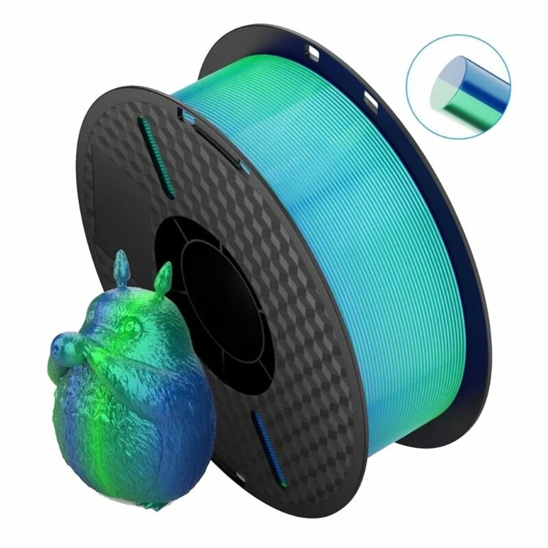 1000 г двух/трехцветные шелковые нити 1,75 мм ForFDM 3D-принтер для Bambu Lab P1P X1 K1 термостойкость