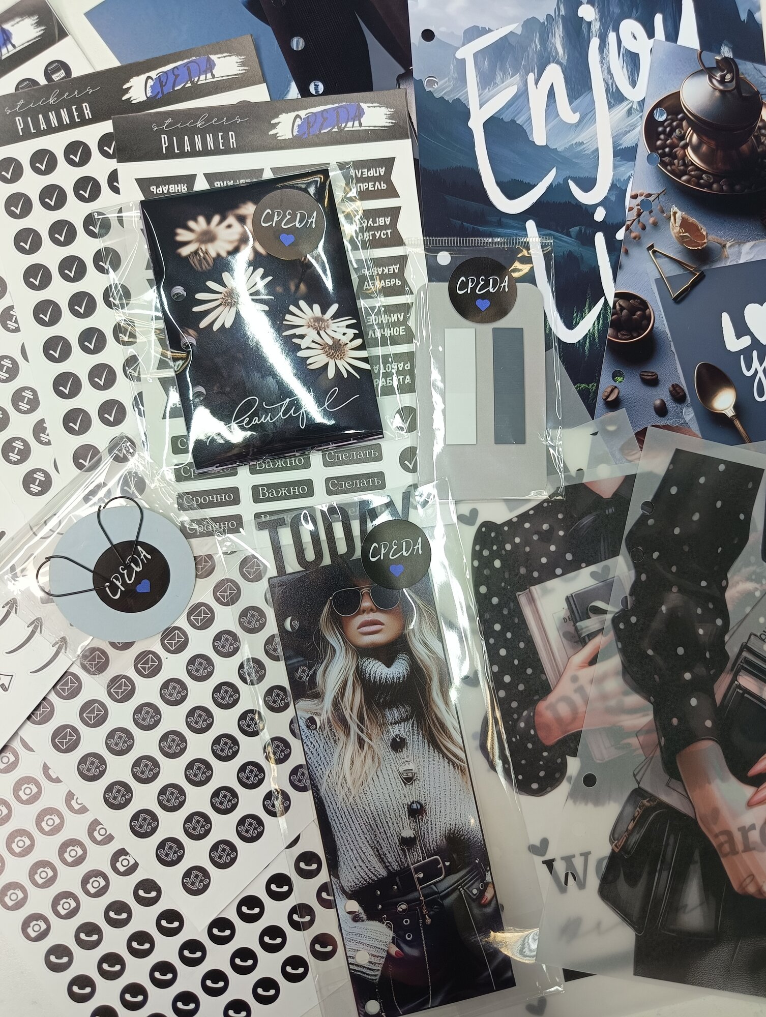 Планер Бокс Black А5 для кольцевых механизмов, недатированный, на 6 колец