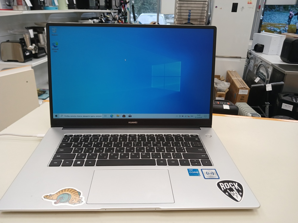 Ноутбук Huawei MateBook D 15 BOD-WDI9 Core i3 1115G4 8Gb SSD256Gb Intel UHD Graphics 15.6" IPS IPS F, Б/У, уценка