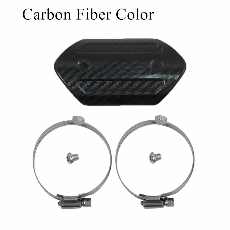 Защитный кожух выхлопной трубы из карбонового волокна для мотоцикла, тепловой щит, защита, гоночный