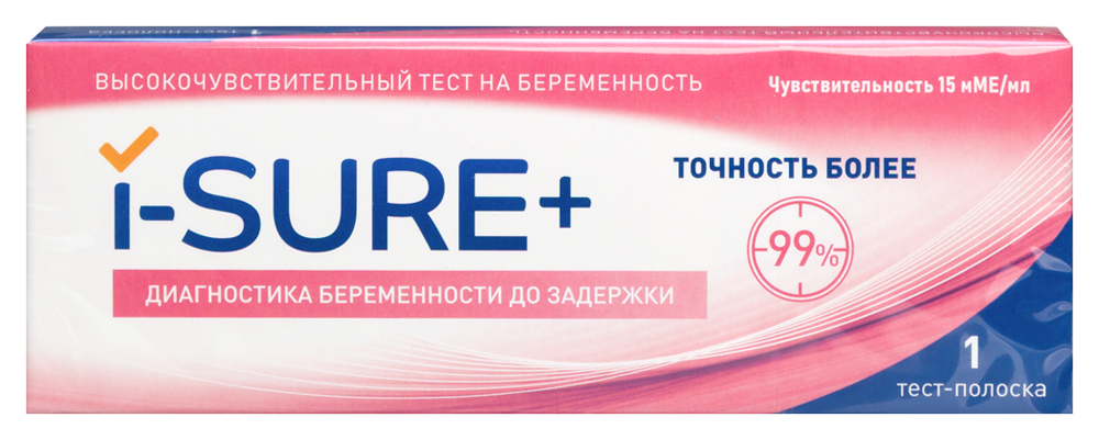 Тест для определения беременности itest plus i-sure 1 шт.