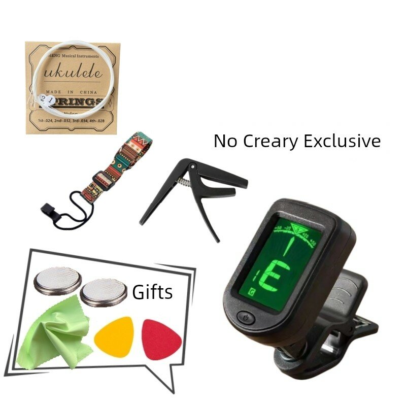 Многофункциональный тюнер для фолк-гитары, скрипки, укулеле, бас-гитары, с двенадцатигласовым равномерным делением