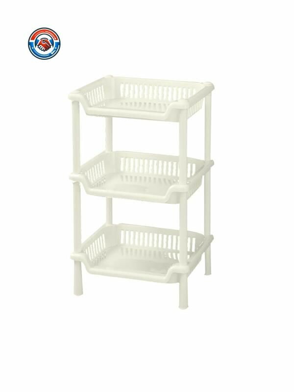 Пластиковая напольная полка для ванной комнаты, устойчивая стеллаж-тележка с несколькими уровнями для хранения косметики, бытовой химии и полотенец, легкая сборка и влагоустойчивый пластик