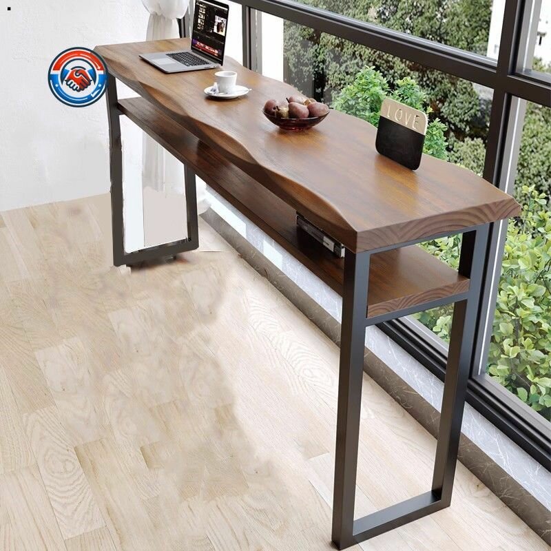 Барный стол для кухни и гостиной, компактная высокая столешница для завтраков и вечеринок, устойчивая конструкция под барную стойку