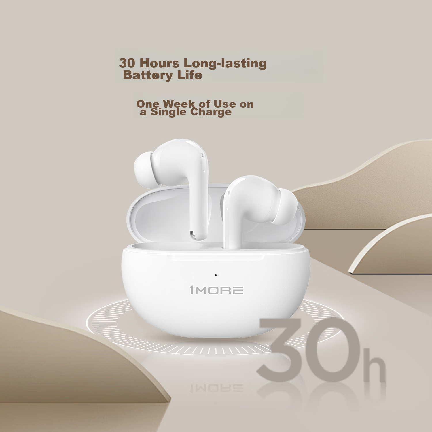 Беспроводные наушники 1MORE Q20 True Bluetooth Earphones, цвет White