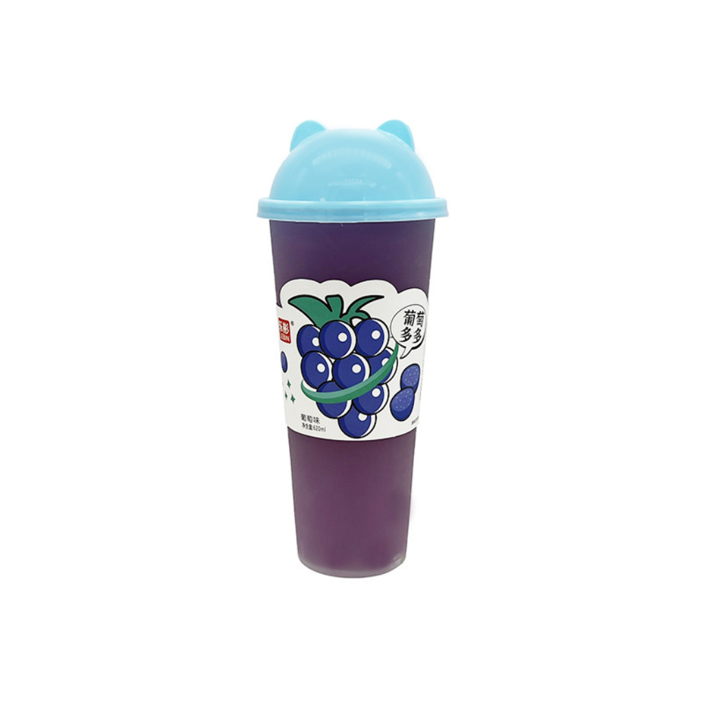 Напиток фруктовый Lebin с соком черного винограда и желе в гонконгском стиле 620 мл, Китай