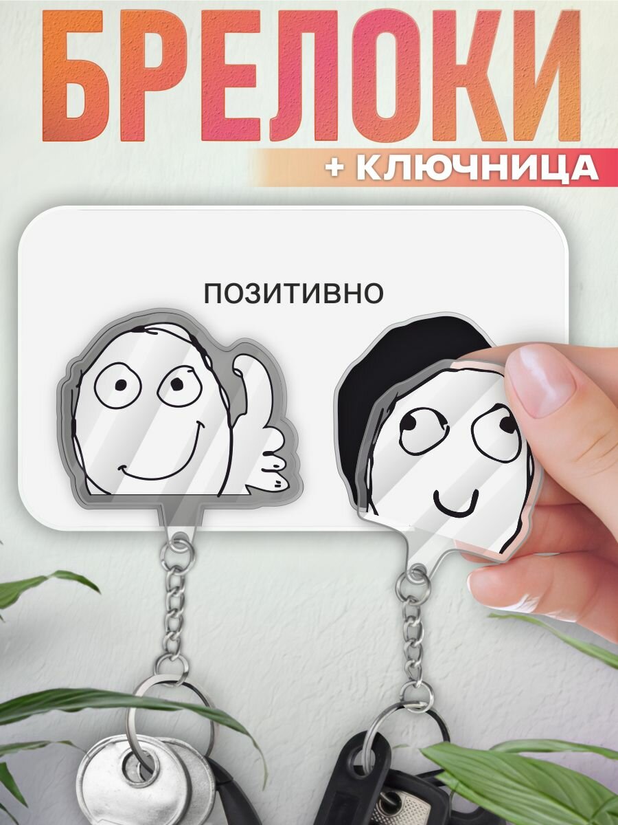 Ключница настенная в прихожую с брелками мемы 2007 эстетика