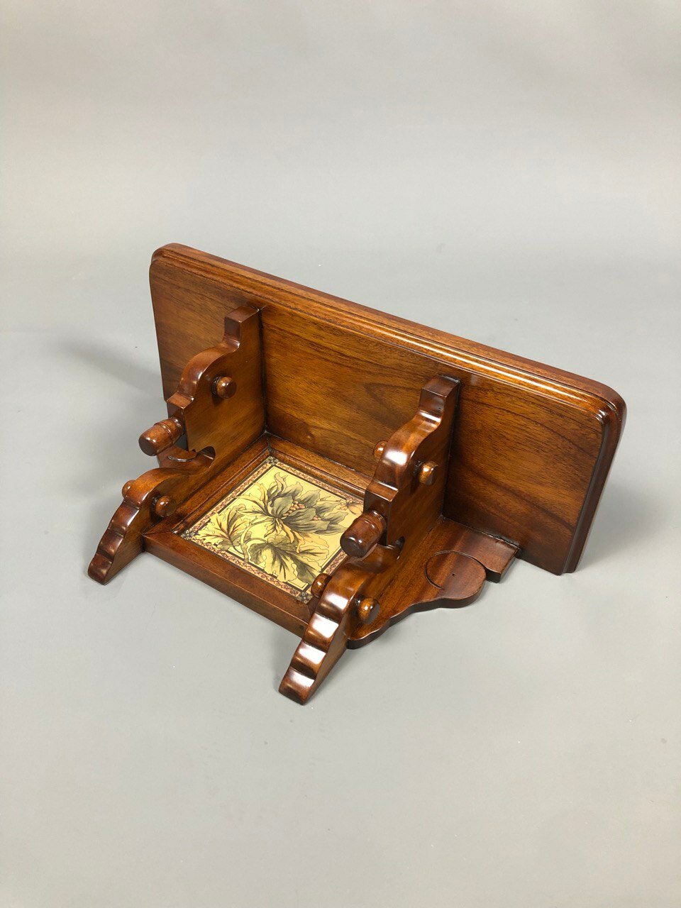 Интерьерная полка DOMKORLEONE, красное дерево (mahogany wood), цвет орех NAA (светло-коричневый), вставка рисунок №2